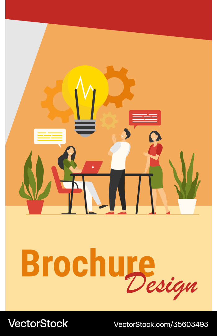 Colleagues sharing thoughts and ideas Royalty Free Vector