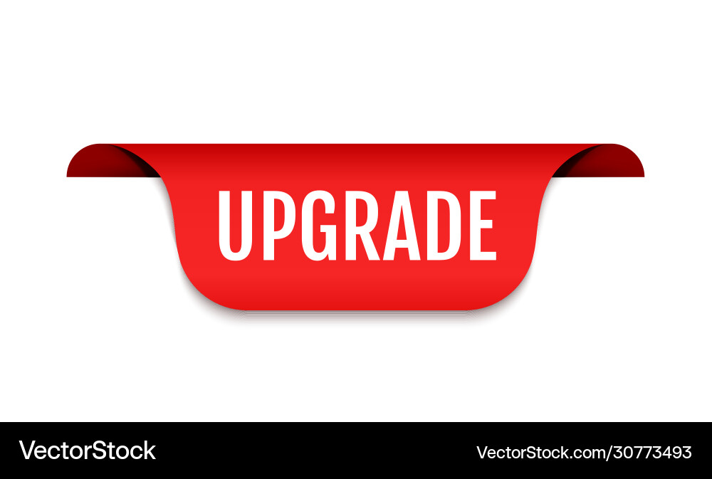 Upgrade logo icon software improve banner Vector Image
