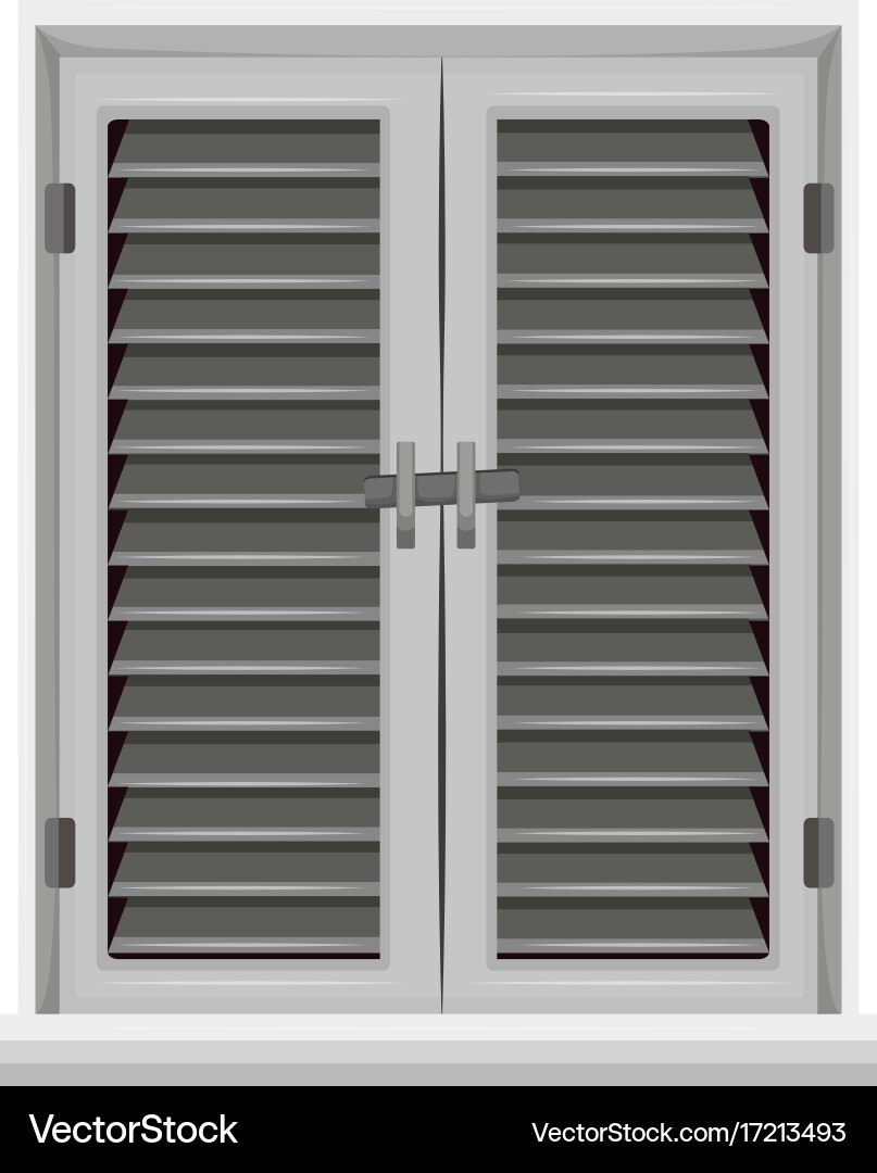 Window in gray color Royalty Free Vector Image