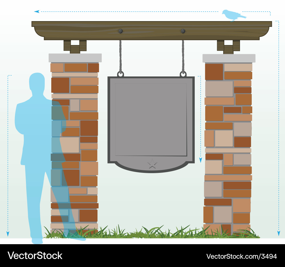 Brick sign Royalty Free Vector Image - VectorStock