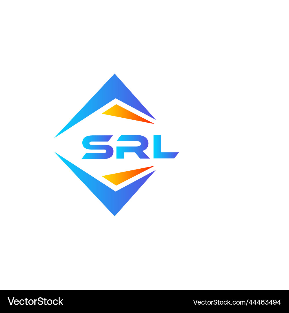 Srl abstract technology logo design on white Vector Image