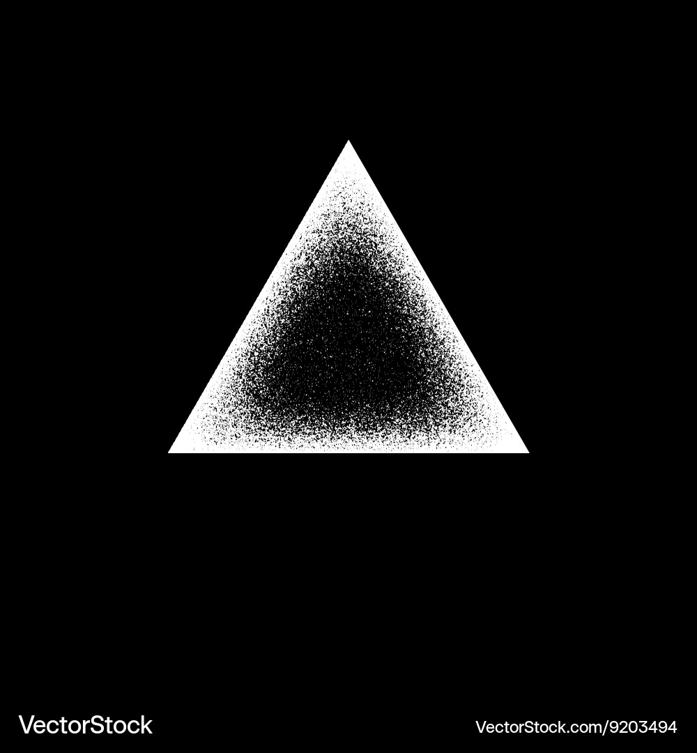 White abstract triangle badge Royalty Free Vector Image