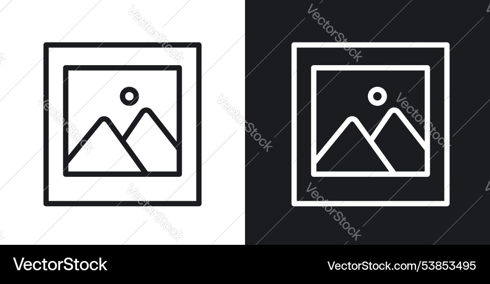 Bild Icon Set Lizenzfreies Vektorbild - VectorStock