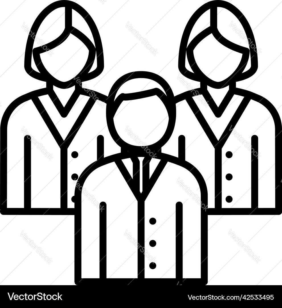Corporate team icon Royalty Free Vector Image - VectorStock