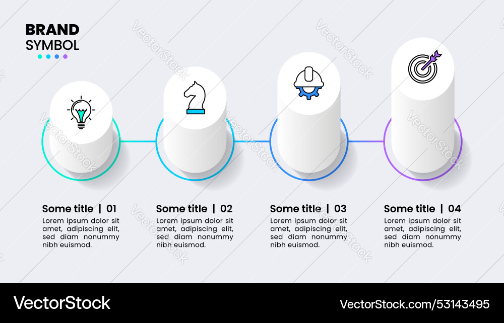 Growing Columns Infographic Template Royalty Free Vector