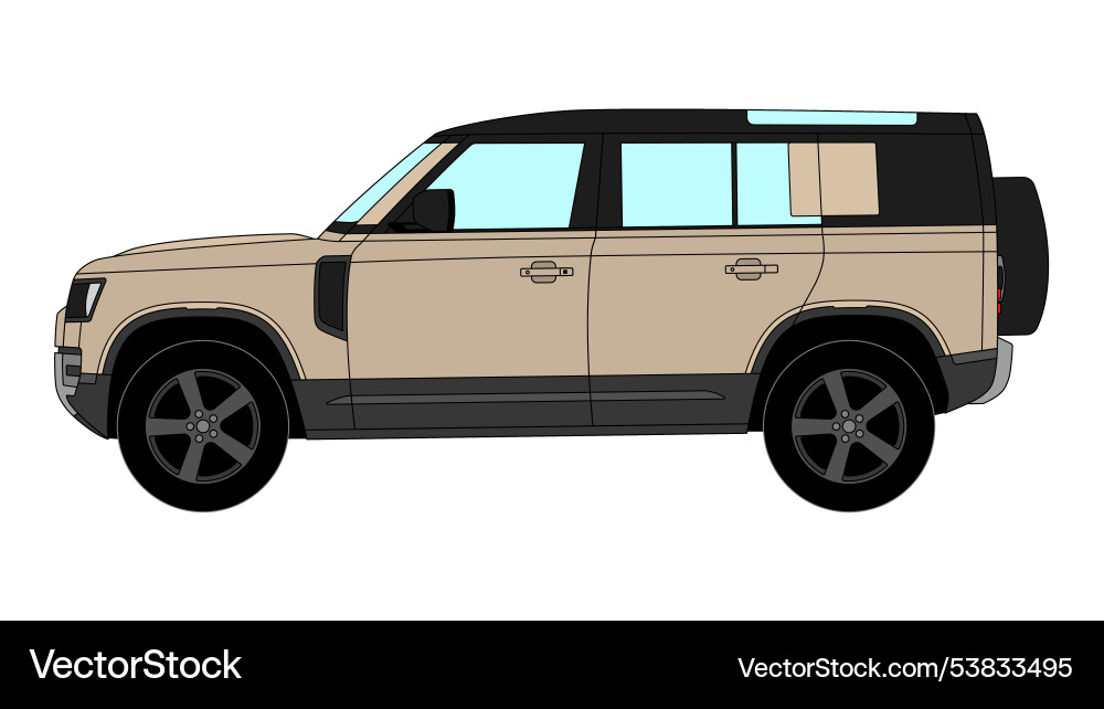 Land rover defender 2020 Royalty Free Vector Image