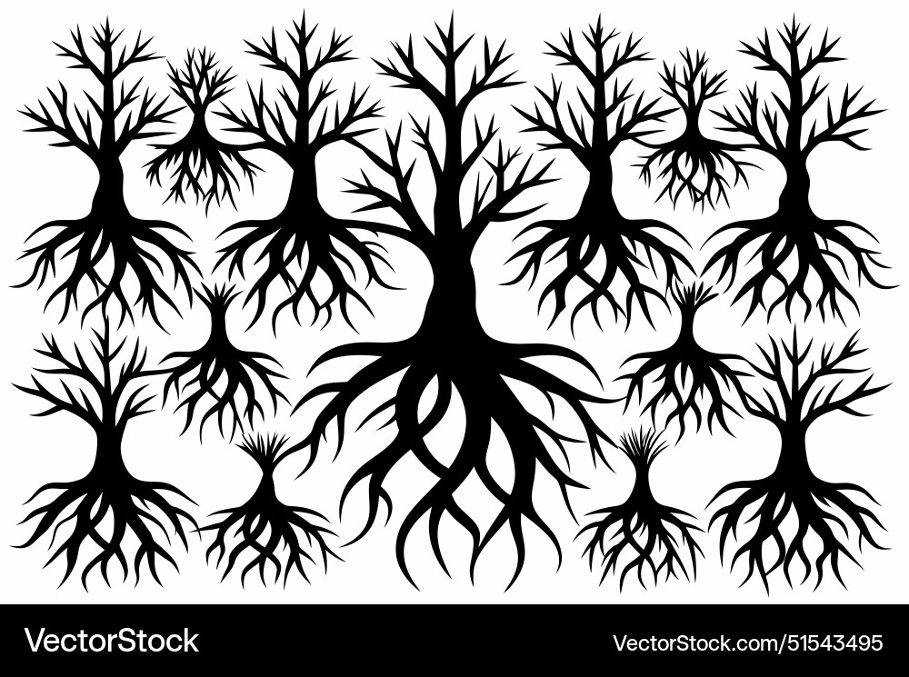 Rooted strength exploring the intricacies of tree Vector Image