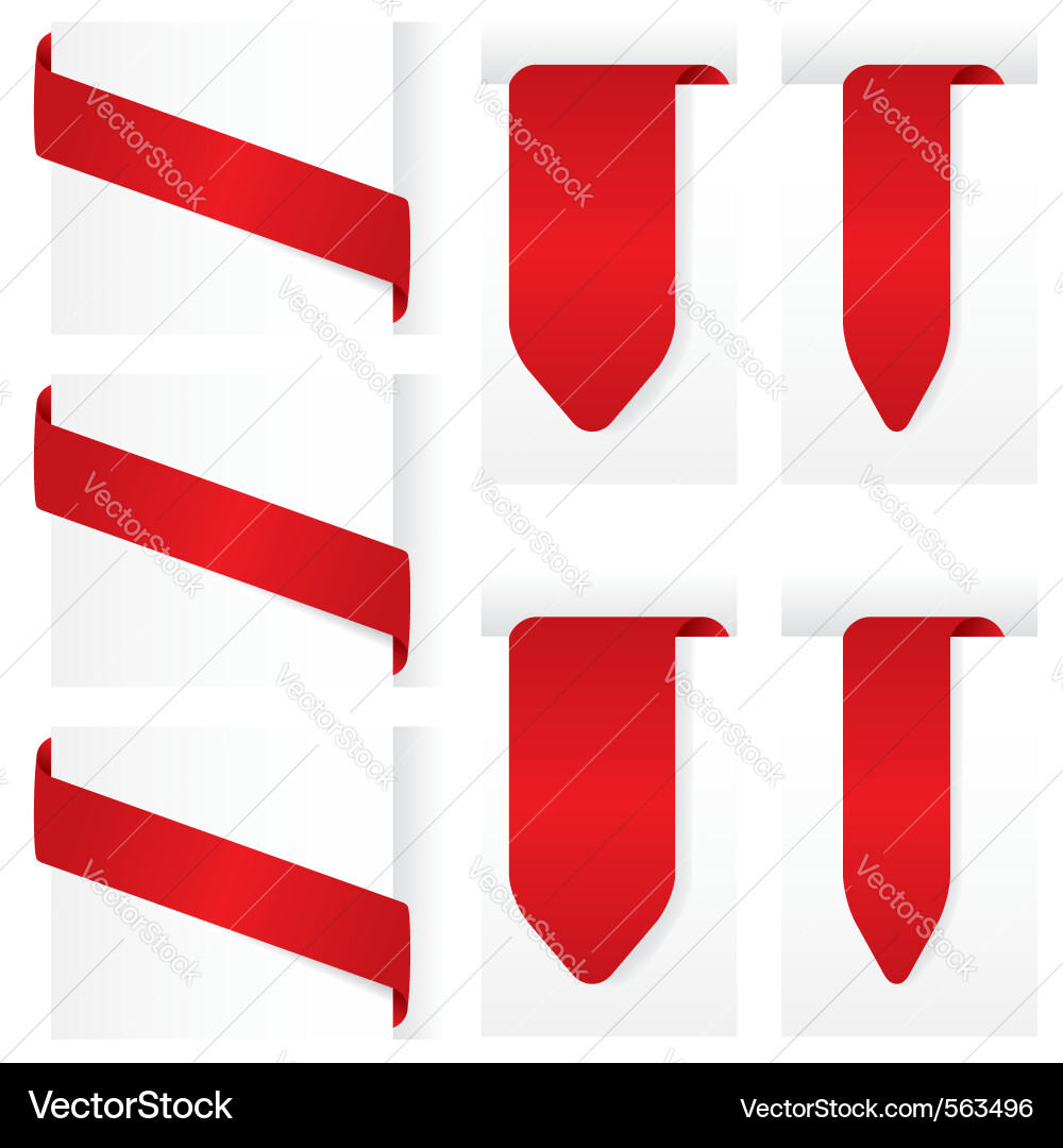 Ribbon sign banners Royalty Free Vector Image - VectorStock