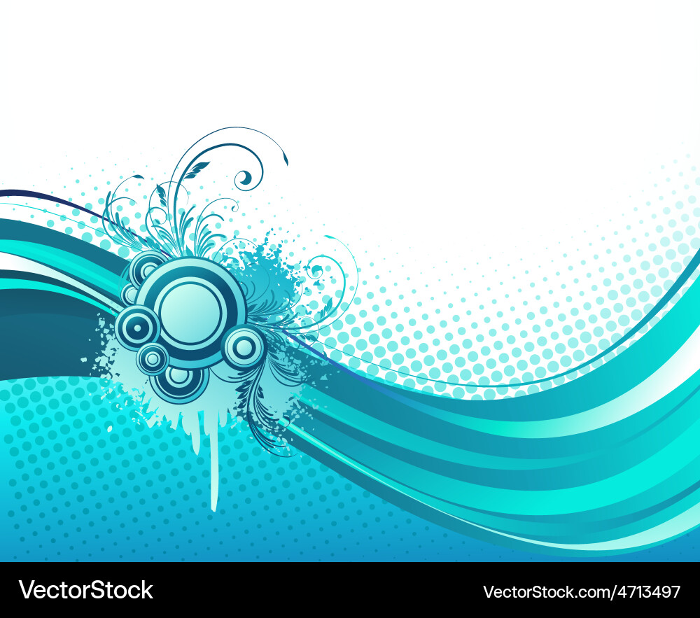 Abstract curved lines background template Vector Image