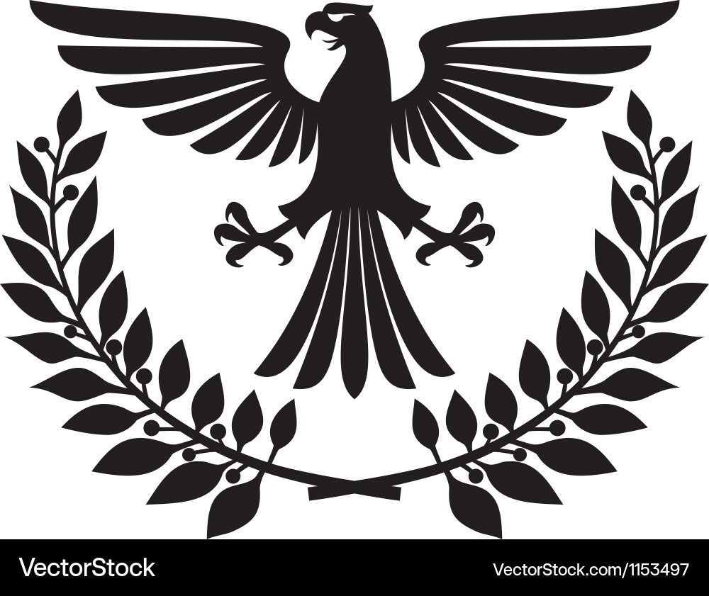 Adler Wappen Lizenzfreies Vektorbild - VectorStock