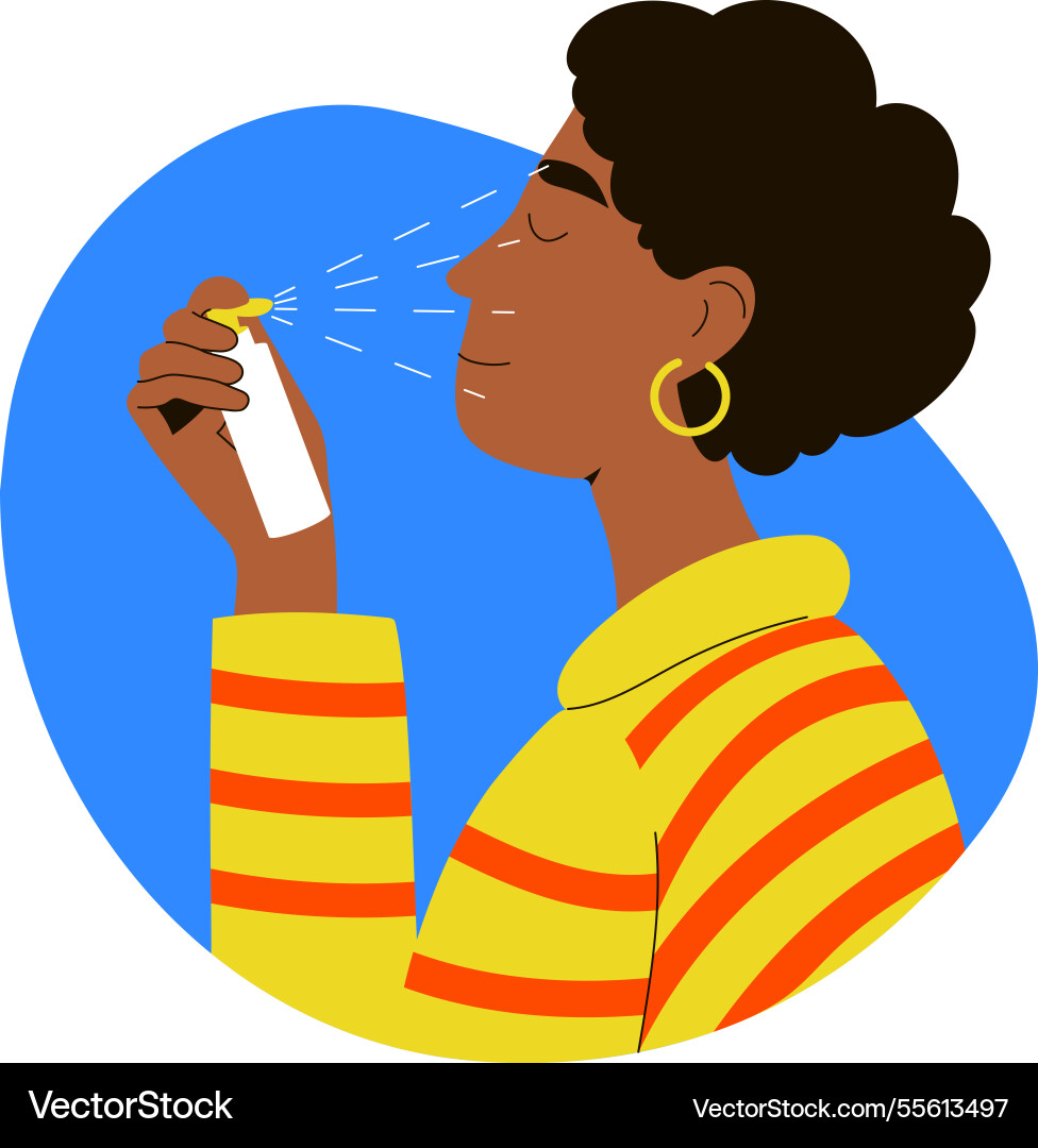 Face mist Royalty Free Vector Image - VectorStock