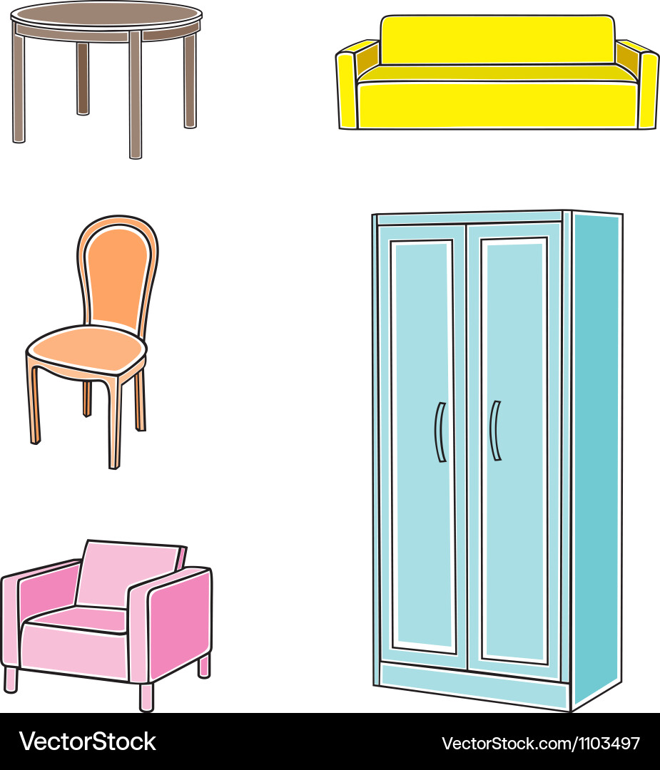 Furniture Royalty Free Vector Image - VectorStock