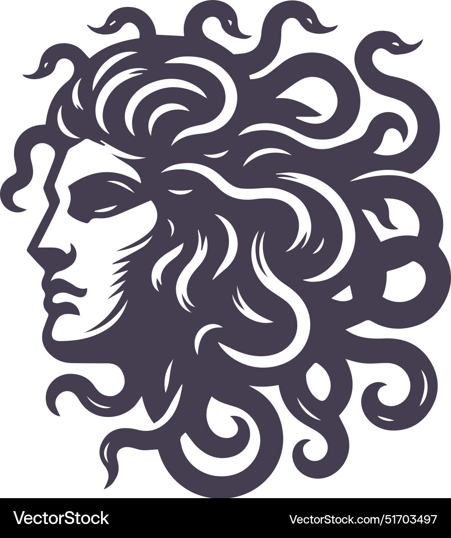 Medusa logo Royalty Free Vector Image - VectorStock
