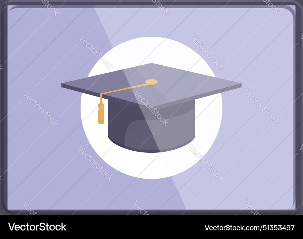Simple of a graduation Royalty Free Vector Image