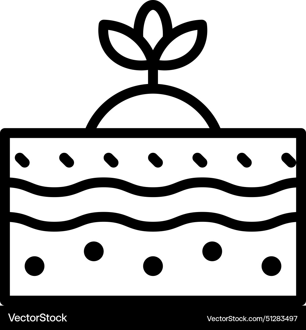 Soil icon Royalty Free Vector Image - VectorStock