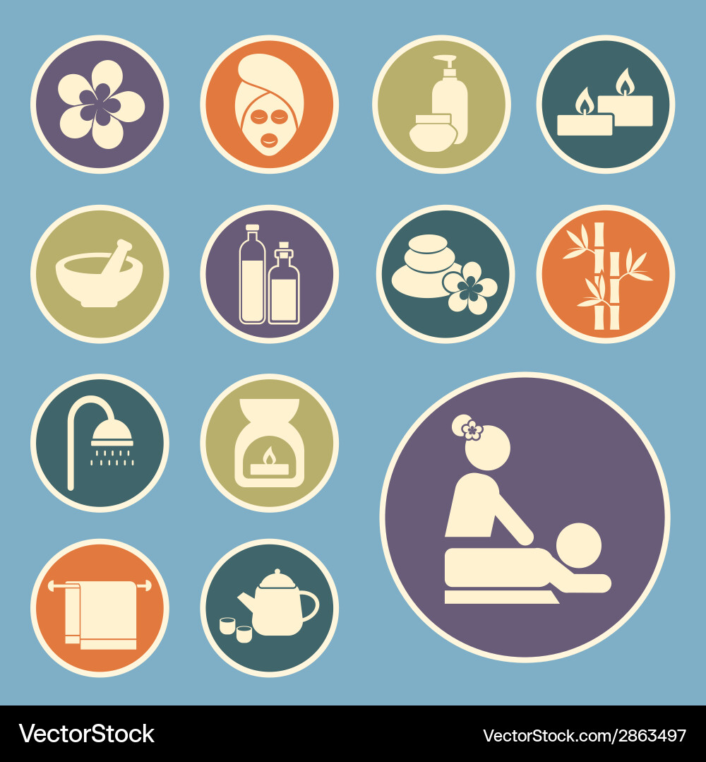Spa icon Royalty Free Vector Image - VectorStock