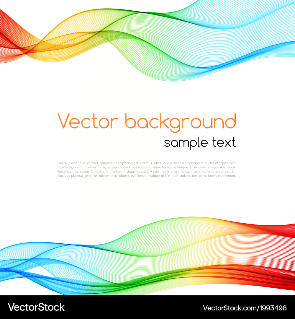 Abstract colorful background spectrum wave Vector Image
