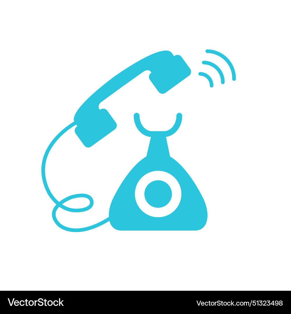 Call retro classic old phone incoming outgoing Vector Image