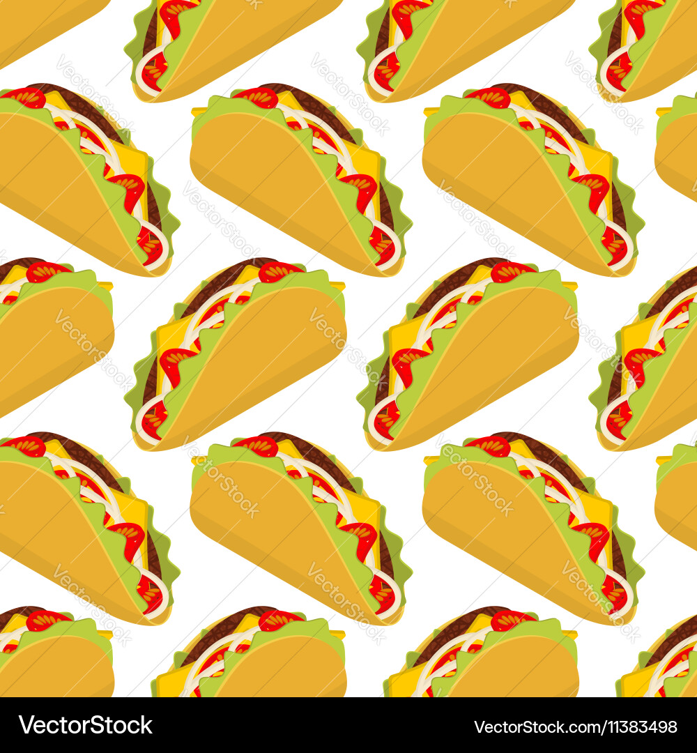 Traditional Taco Pattern Royalty Free Vector Image