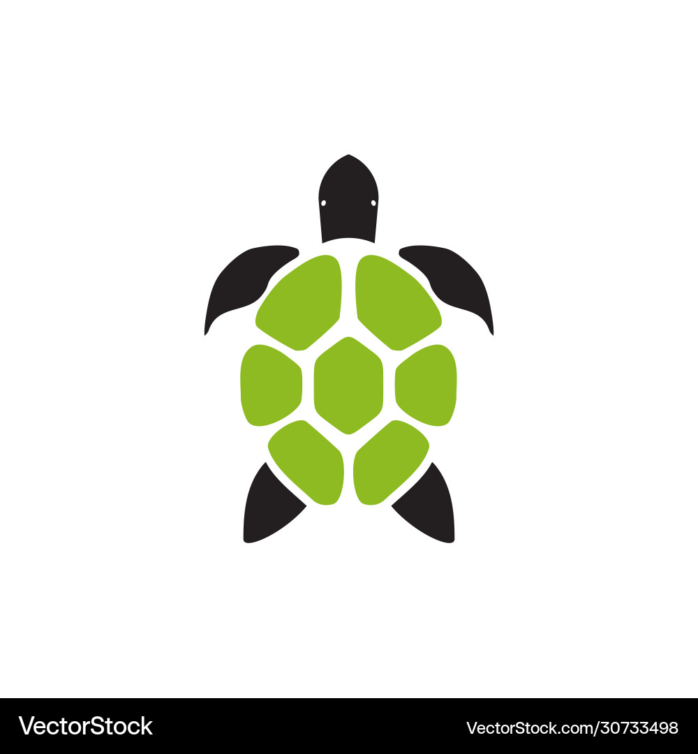 Turtle logo icon design template Royalty Free Vector Image