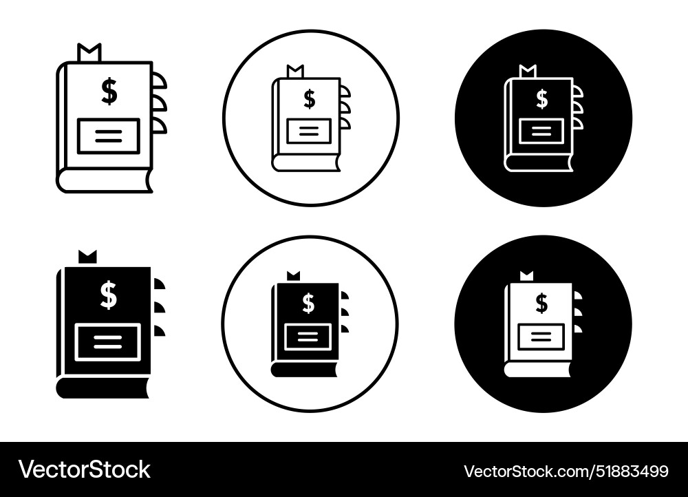 Ledger icon Royalty Free Vector Image - VectorStock