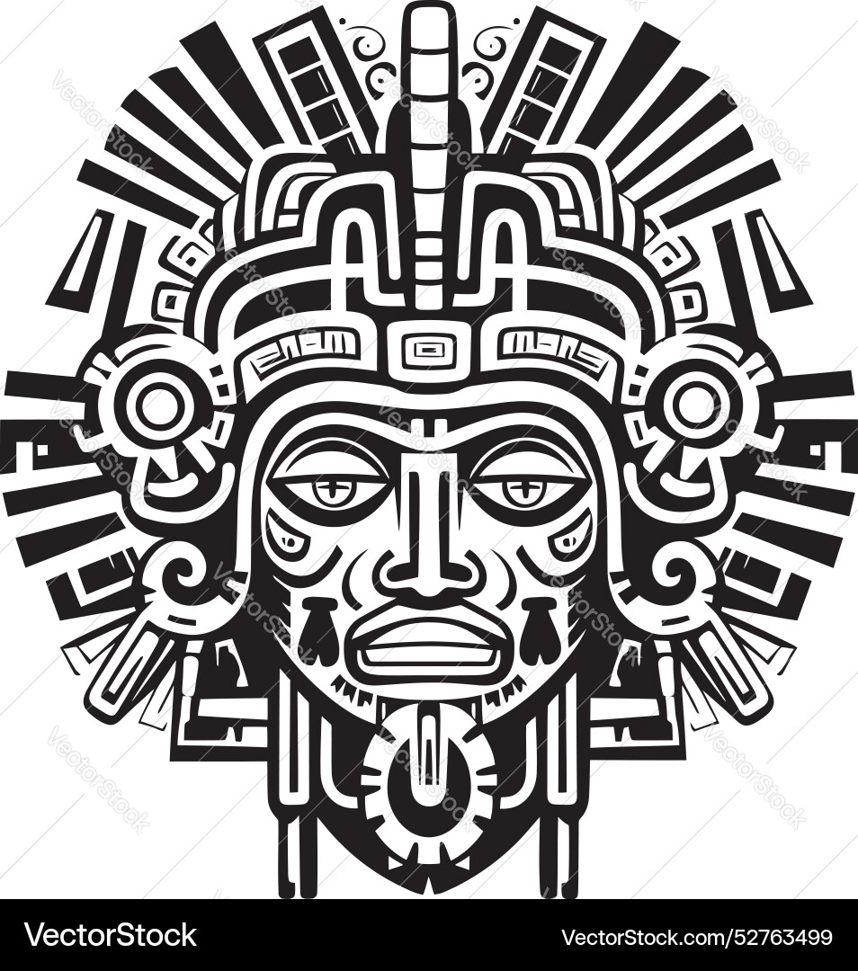 Tributes timeless aztec art marvels elegance Vector Image