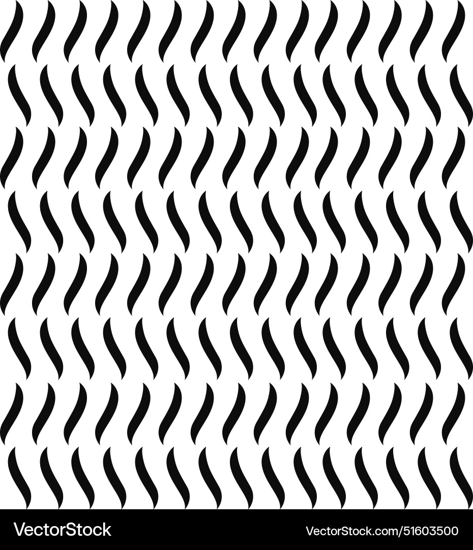 Black waves on white design pattern Royalty Free Vector