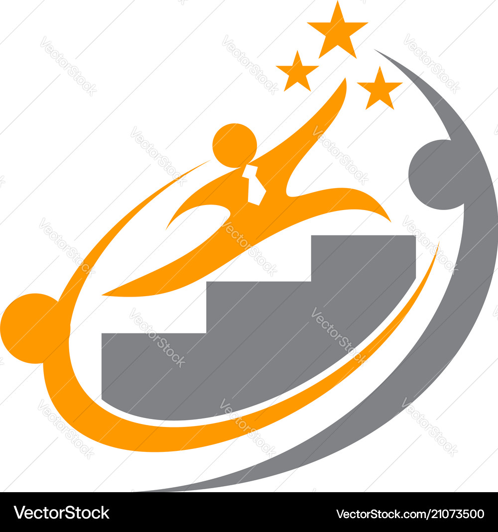 Career Coaching Logo Template Royalty Free Vector Image