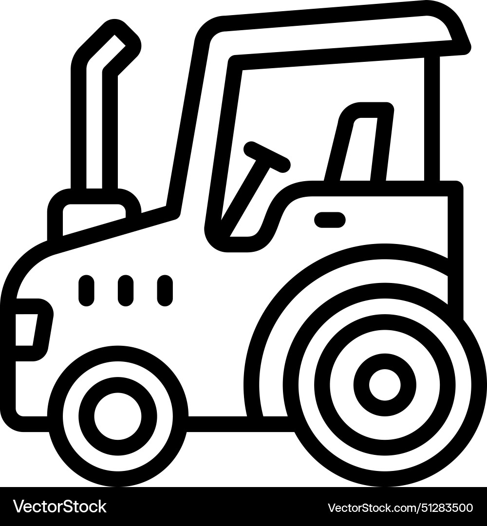 Farm tractor icon Royalty Free Vector Image - VectorStock