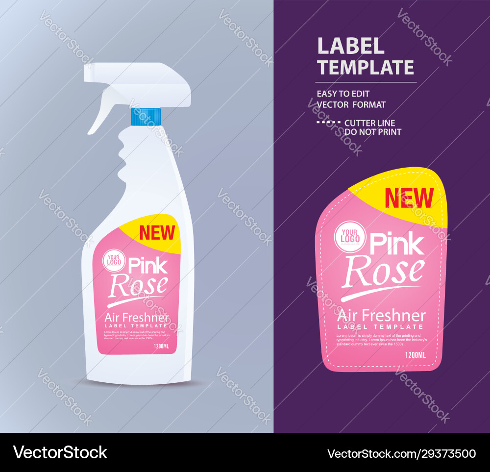Label and packaging template design Royalty Free Vector