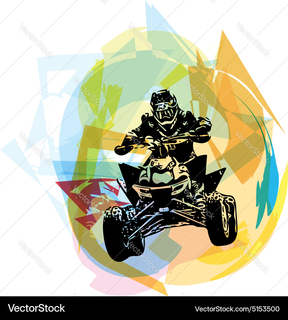 Quad bike Royalty Free Vector Image - VectorStock