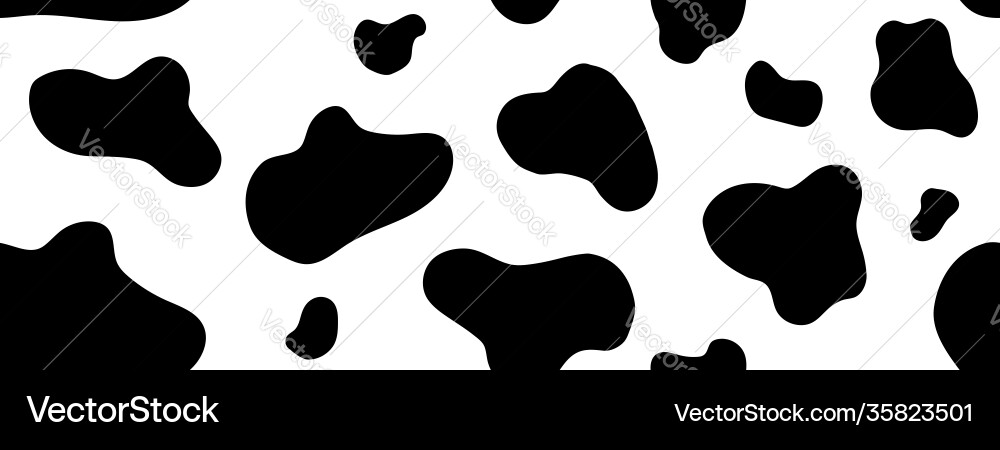 Cow Spot Seamless Pattern Royalty Free Vector Image