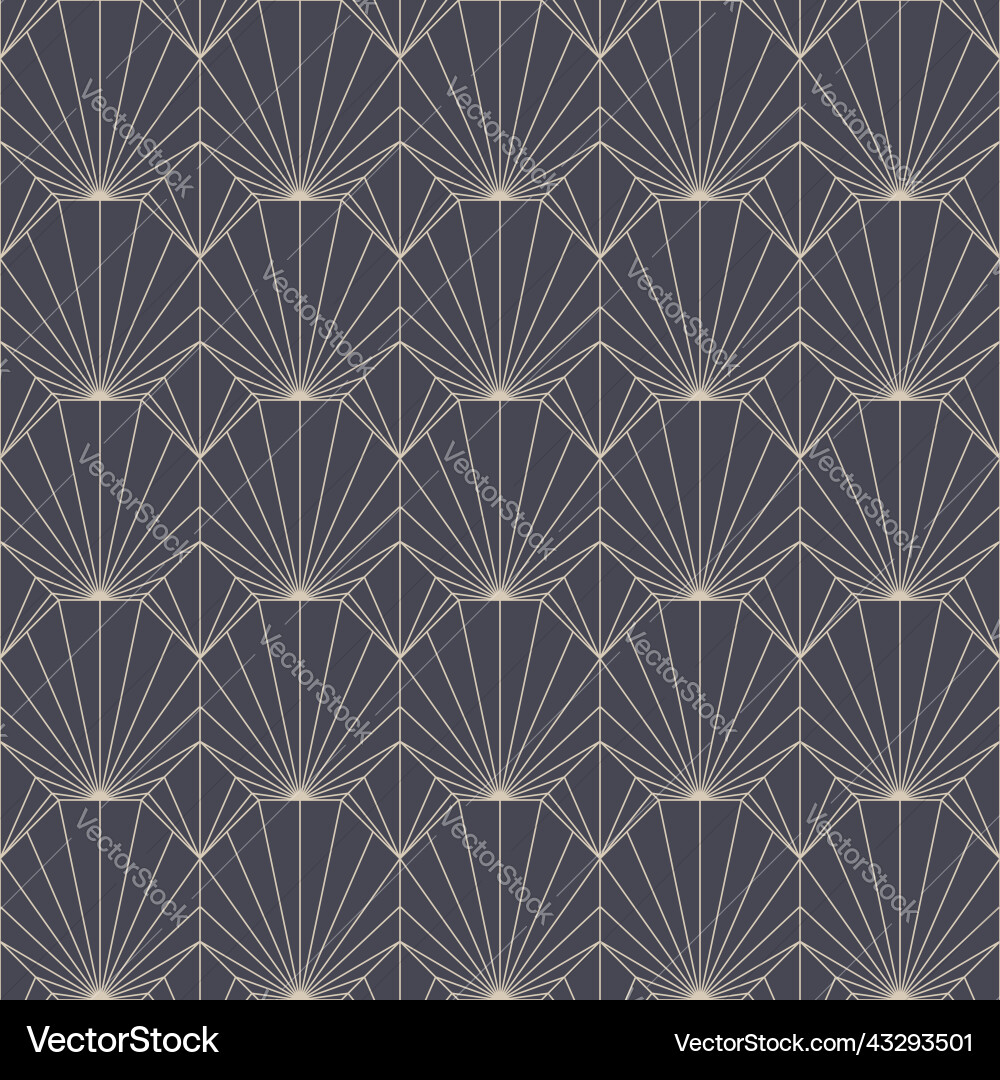 Luxurious vintage artdeco seamless pattern fancy Vector Image