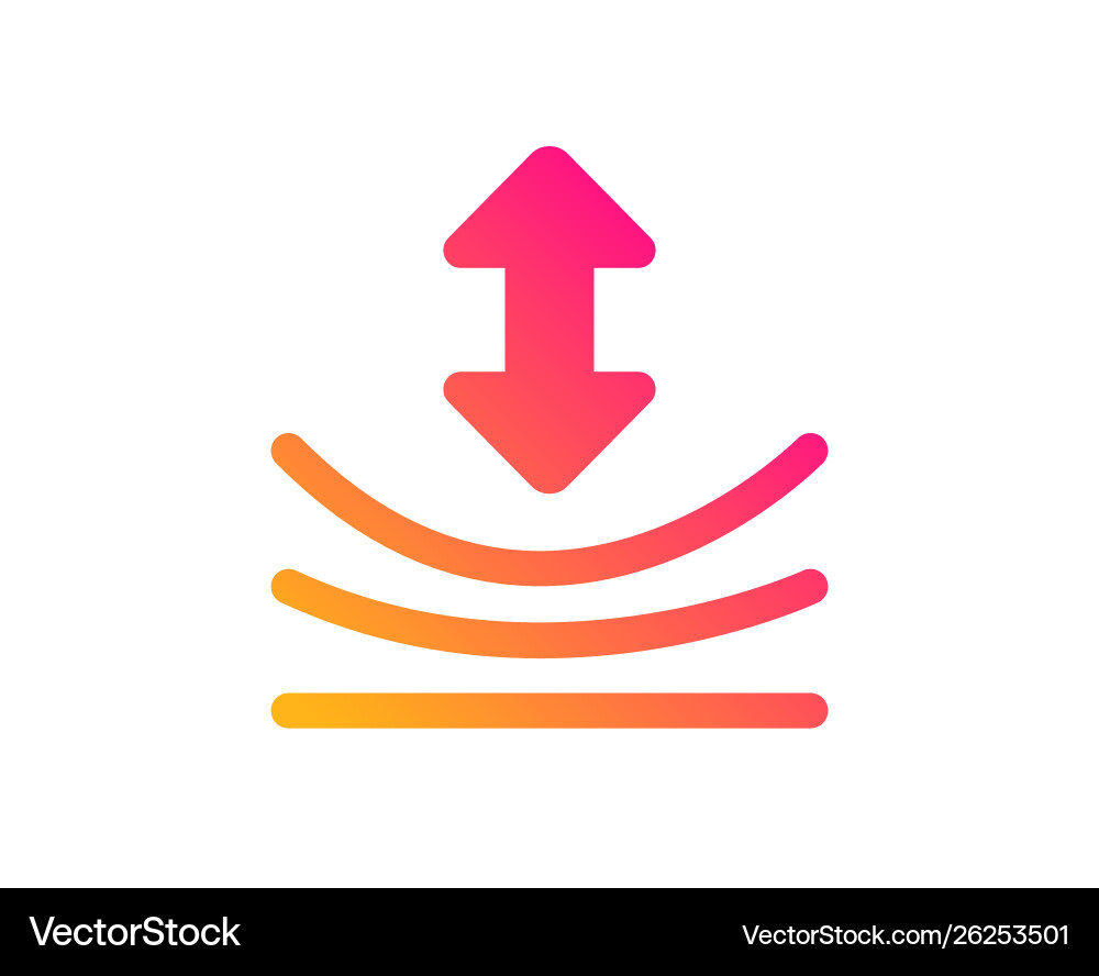 Resilience icon elastic material sign Royalty Free Vector