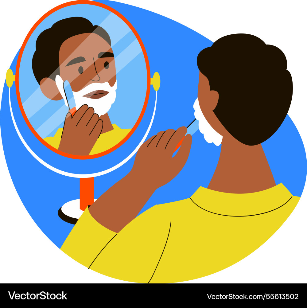 Razor shaving Royalty Free Vector Image - VectorStock