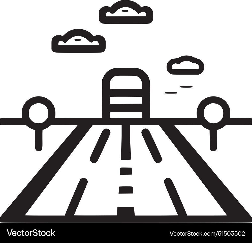 Road icons Royalty Free Vector Image - VectorStock