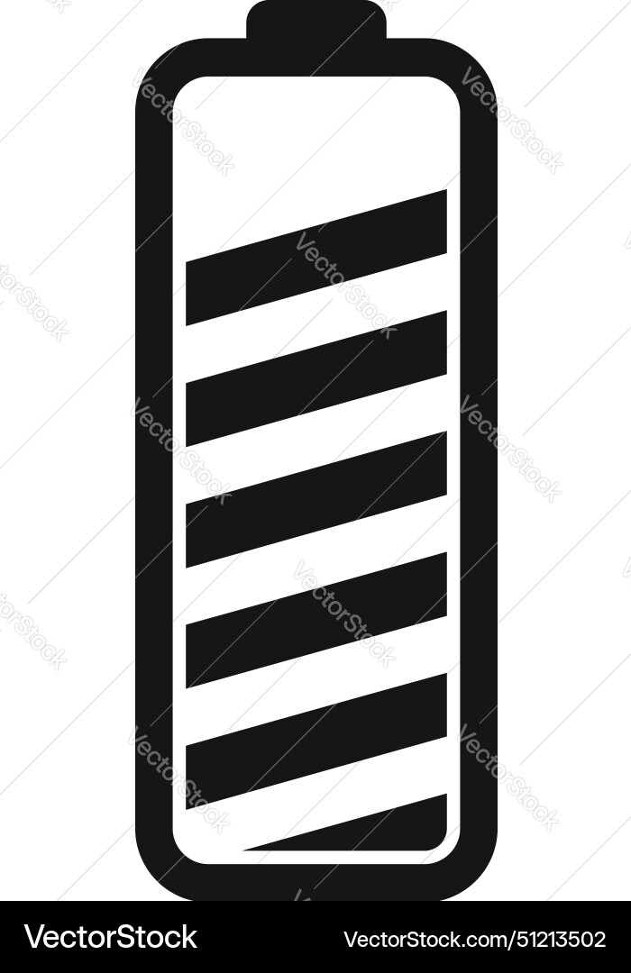 Watt charging battery icon simple gadget Vector Image