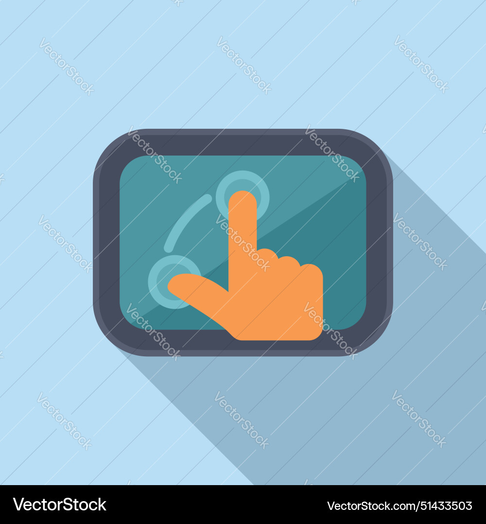 A hand pressing button Royalty Free Vector Image