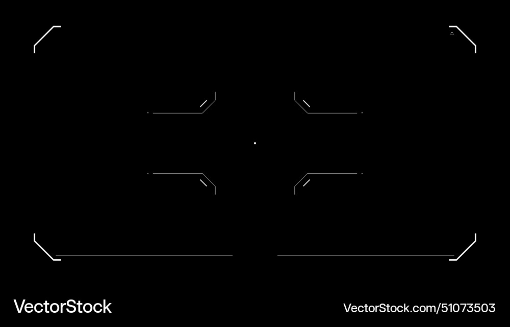 Cyberpunk style distorted hud screen Royalty Free Vector
