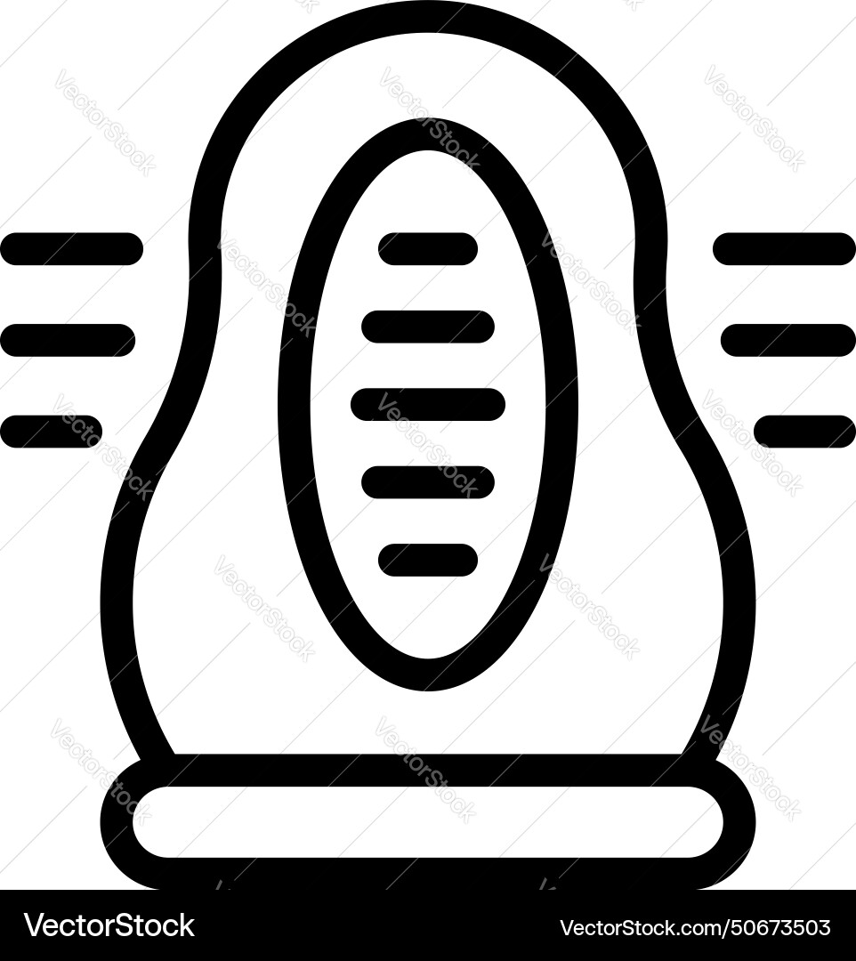 Dim light icon outline nocturnal sleeping Vector Image