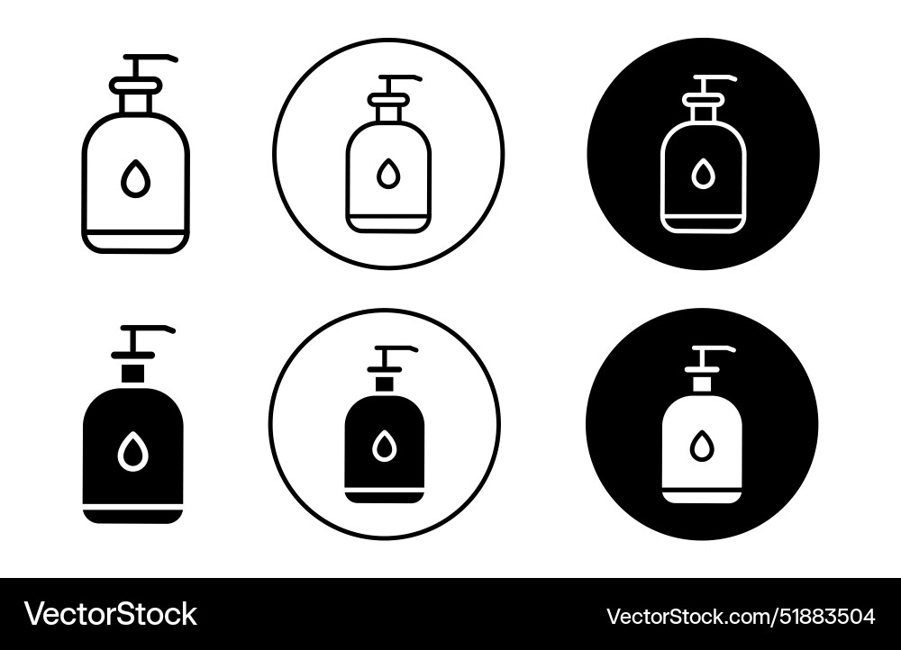 Liquid soap bottle icon Royalty Free Vector Image