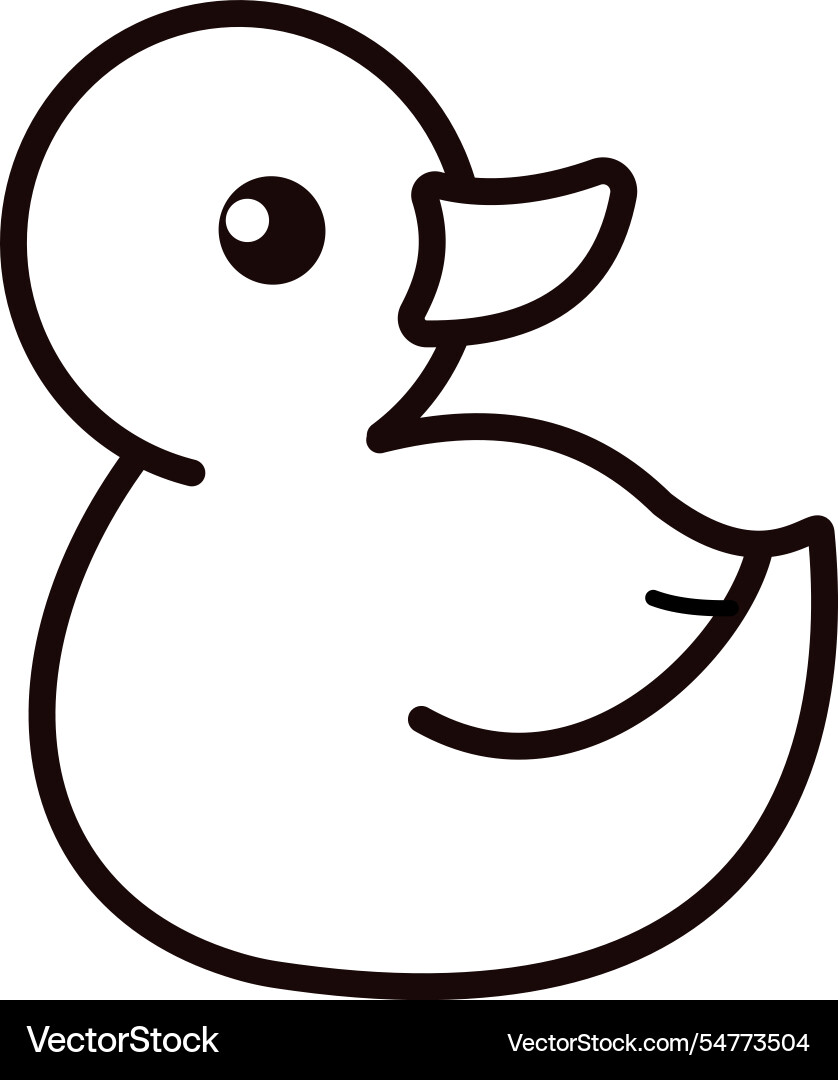 Rubber duck - icon Royalty Free Vector Image - VectorStock