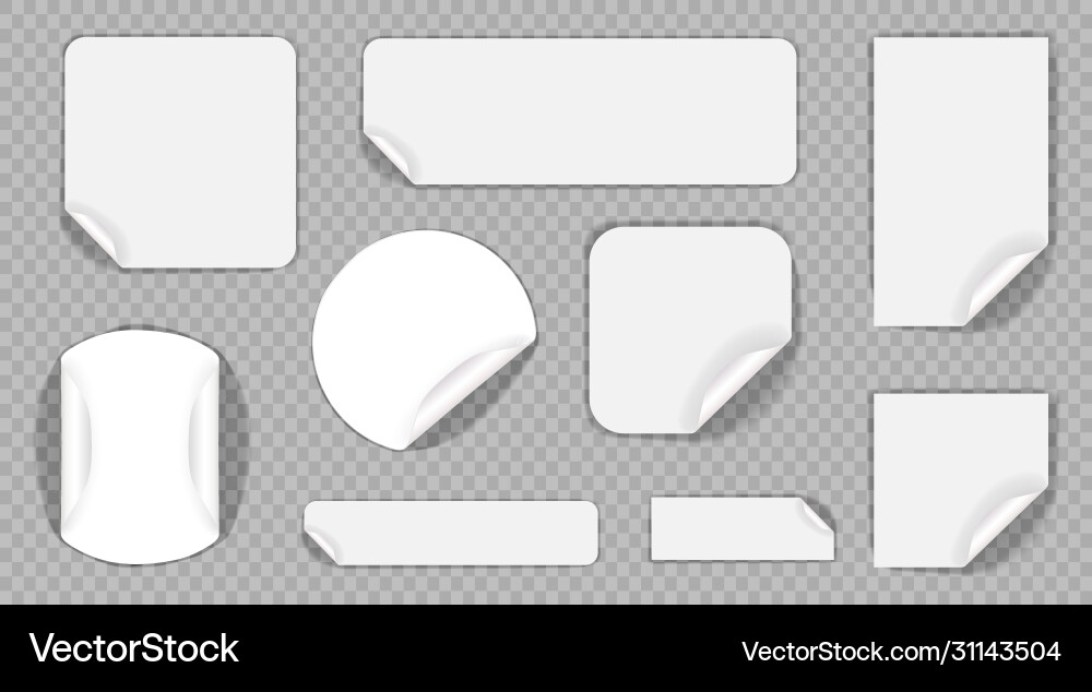 Set sticker Royalty Free Vector Image - VectorStock
