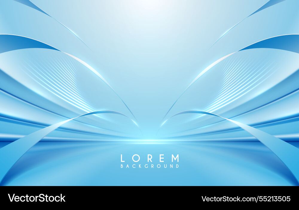 Abstract Blue Line Background Royalty Free Vector Image