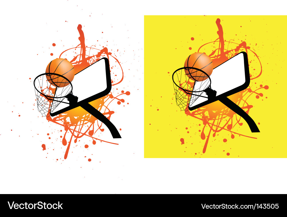 Basketball Drip Splash Royalty Free Vector Image
