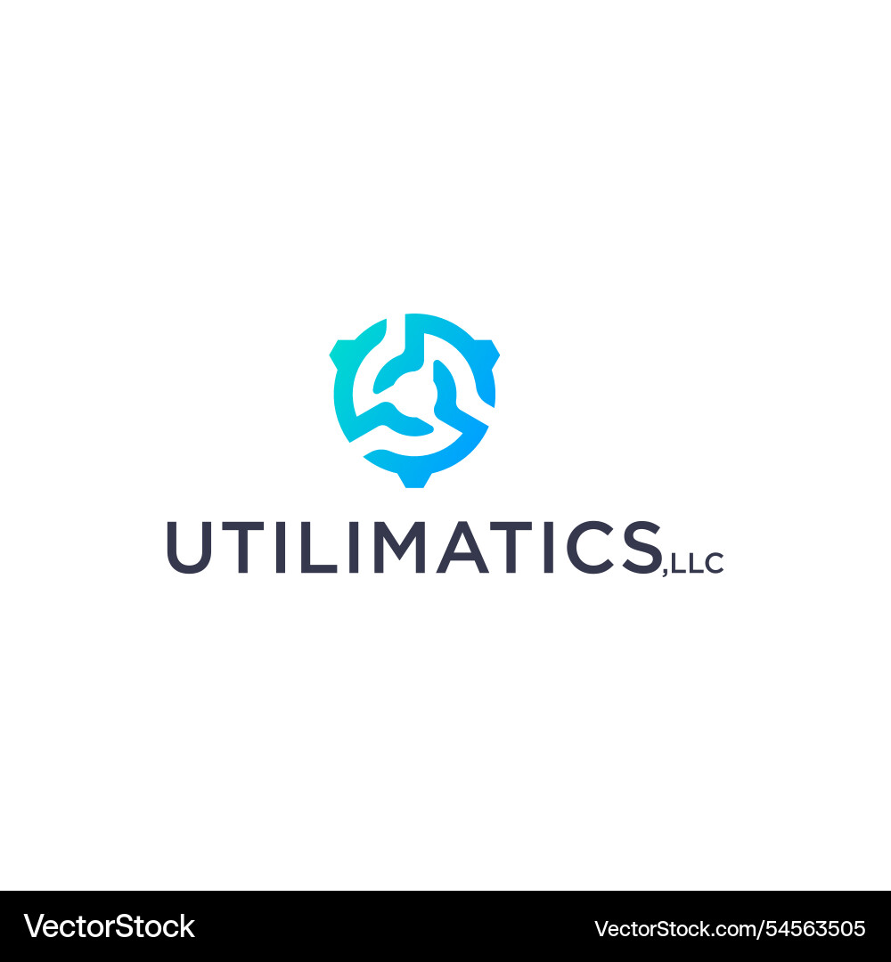 Focus circle logo design Royalty Free Vector Image