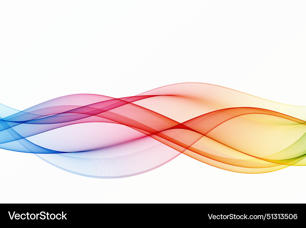 Abstract movement of rainbow color wave Royalty Free Vector