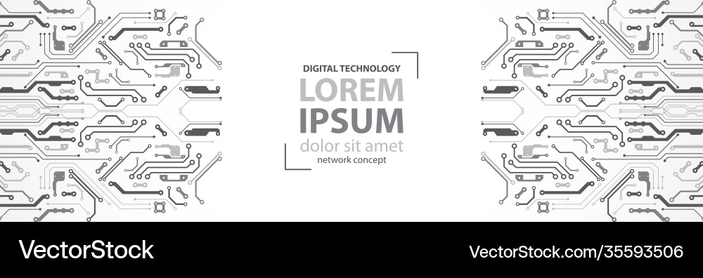 Hi-tech digital technology and engineering theme Vector Image