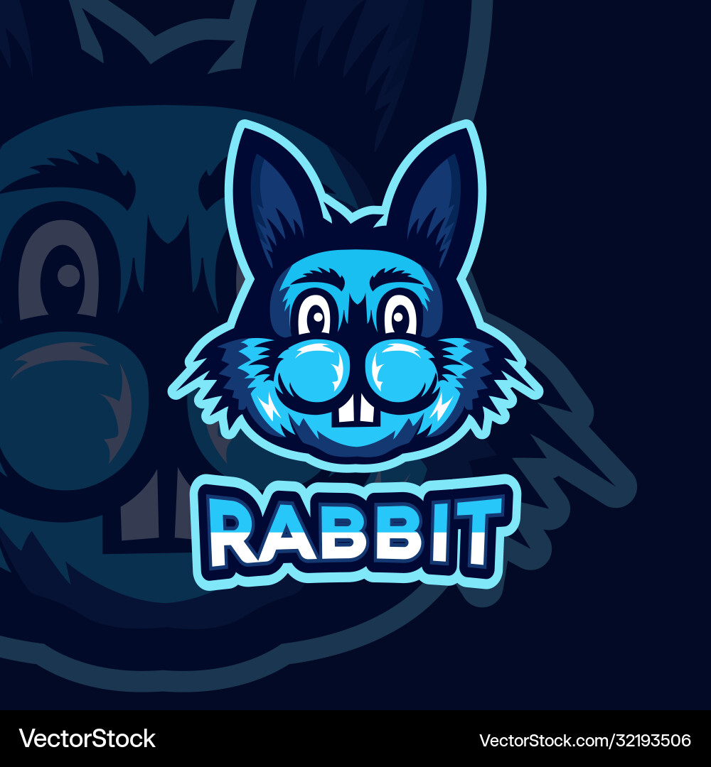 Rabbit logo Royalty Free Vector Image - VectorStock