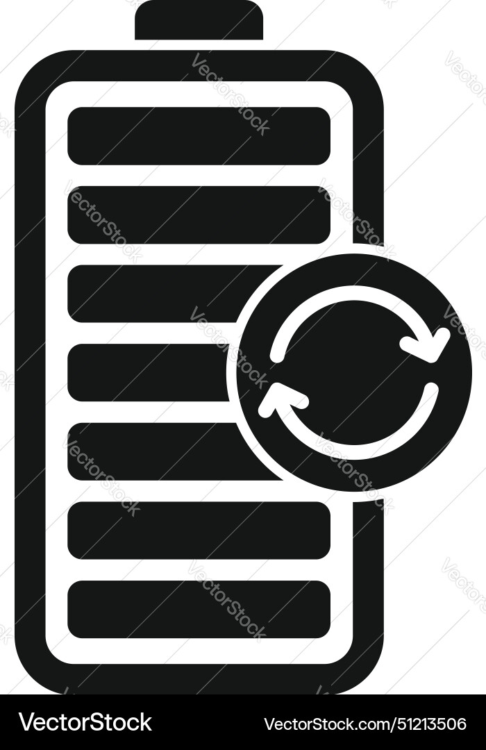 Recharging new battery icon simple power Vector Image